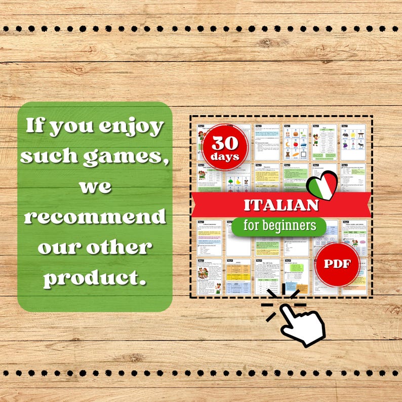 Italian A1 Vocabulary PDF Bundle. Essential Beginner Words, Greetings ...