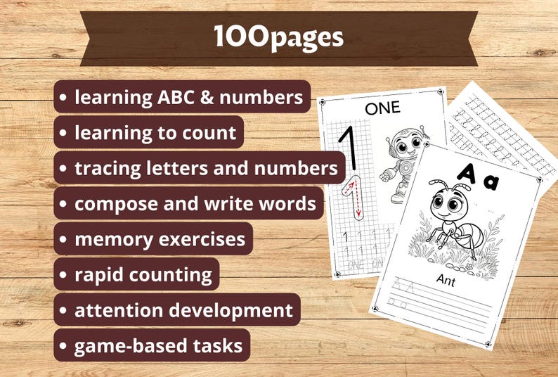Printable Worksheets for Kids. Tracing, Alphabet and Math. Preschool ...