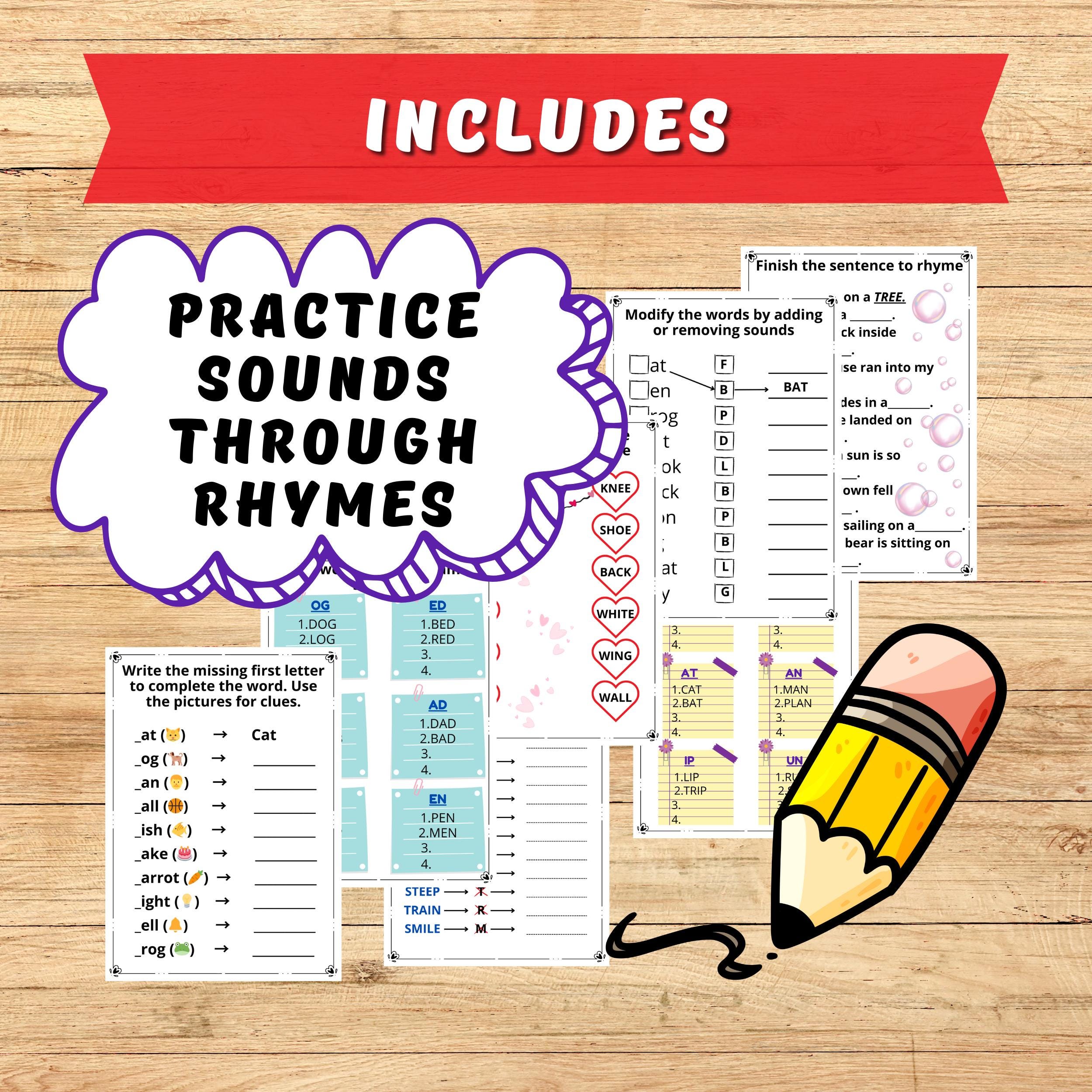Phonics Activities. Practice Worksheets for First and Second Grade ...
