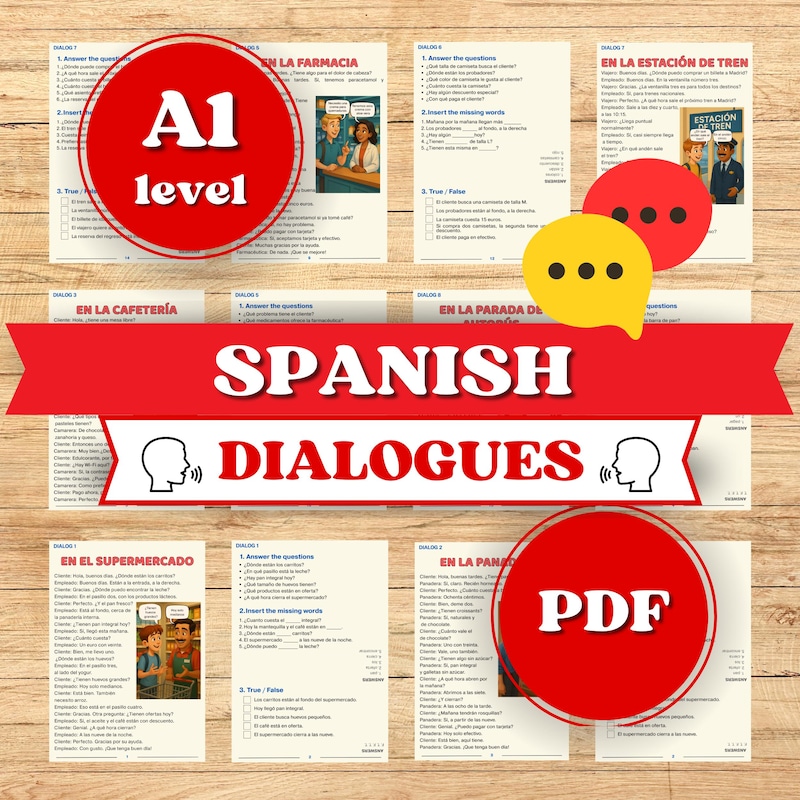 Spanish A1 Workbook - Etsy