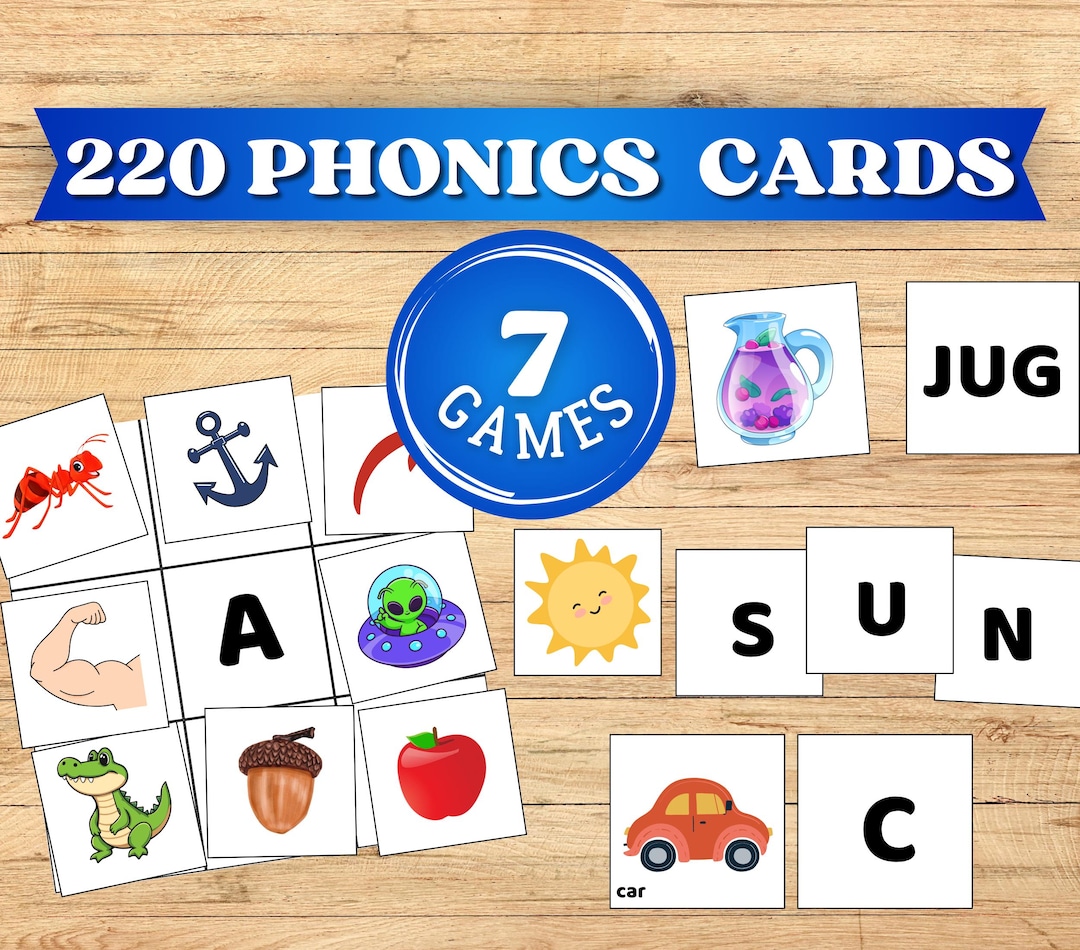 Montessori Phonics Cards. CVC Building Words. Beginning Letter Sounds ...