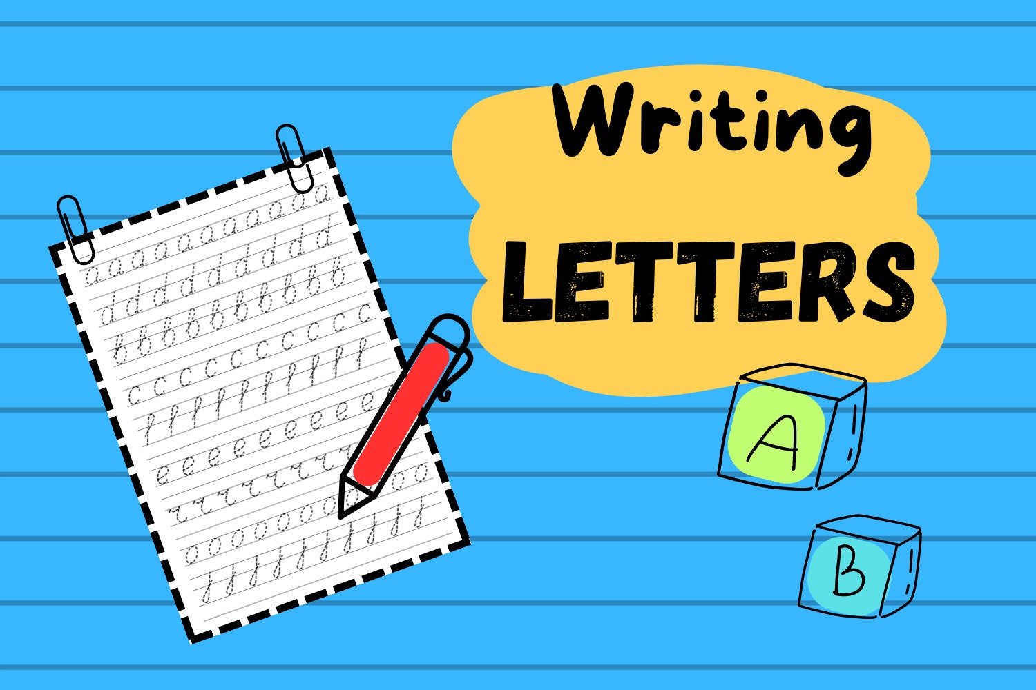 Printable Writing Practice Worksheets for Kids Develop Writing Skills ...