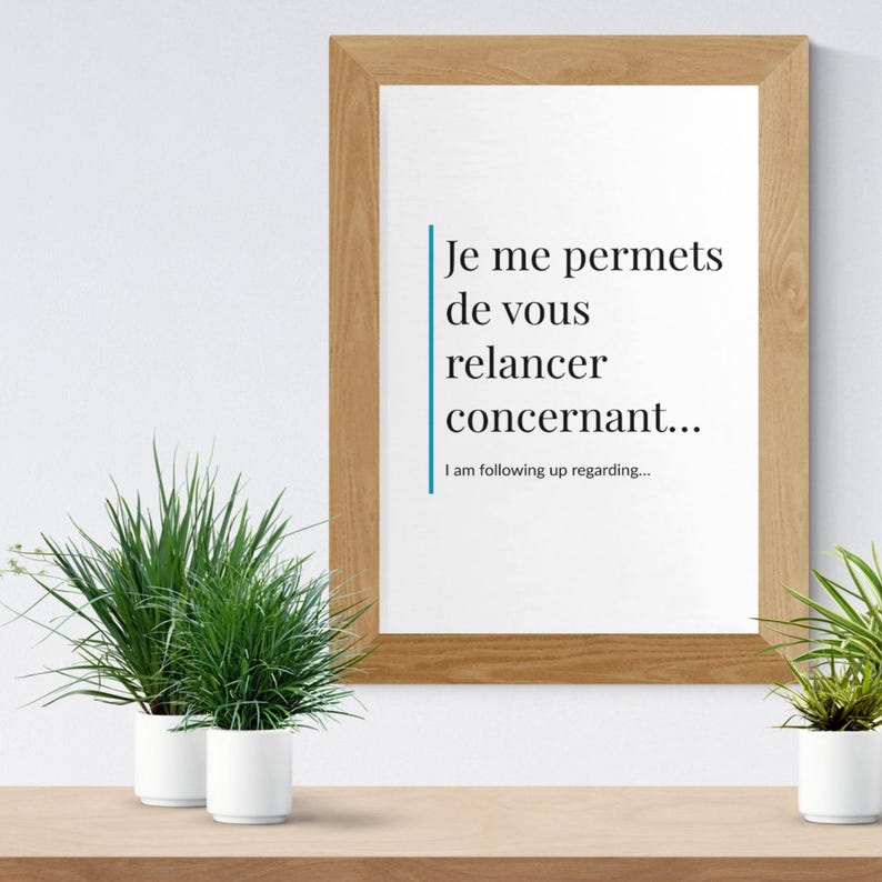 Business French Email Phrases Printable Posters. Templates Cheat Sheet ...