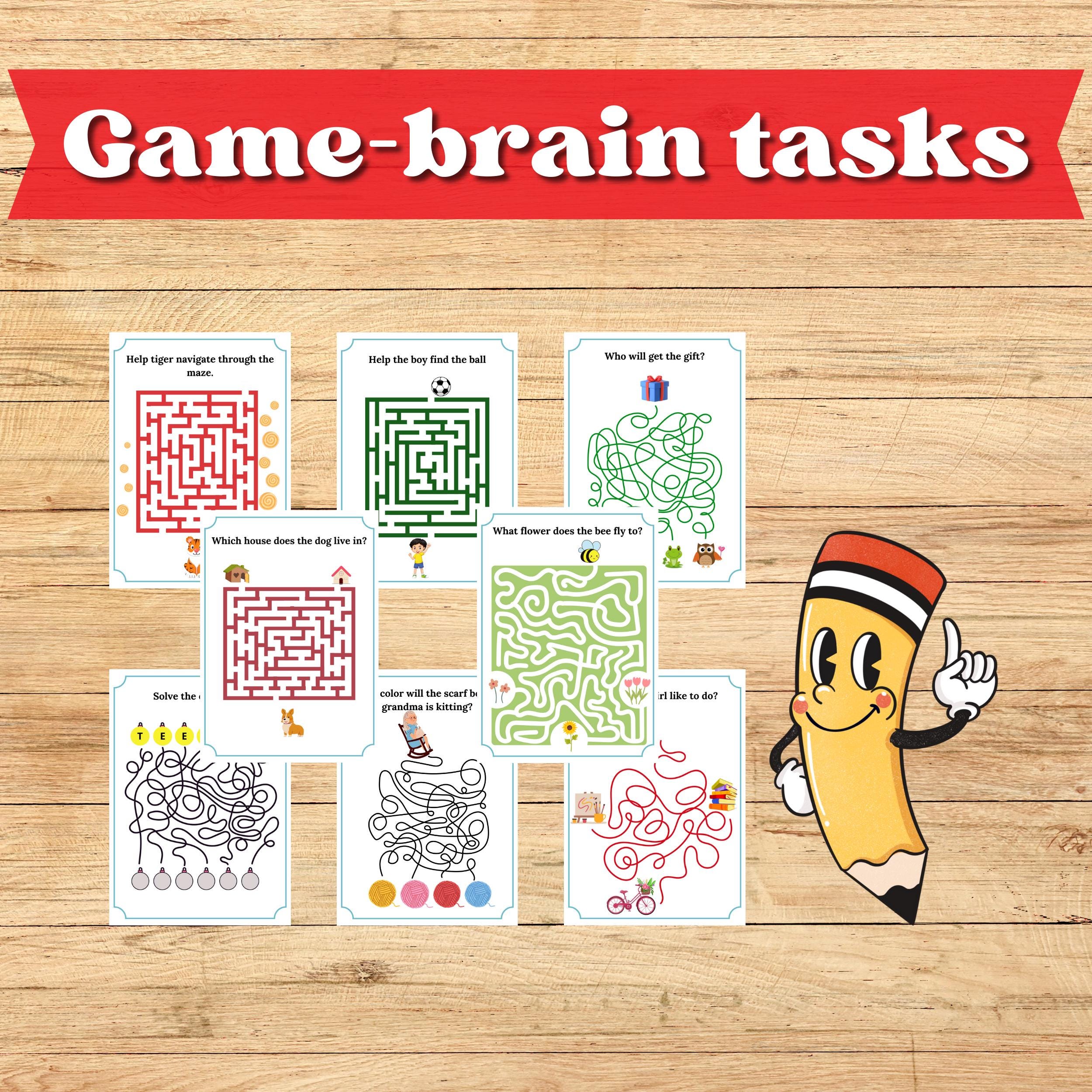 Maze Worksheets for Kids. 40 Maze Busy Book Printable. Labyrinth for ...