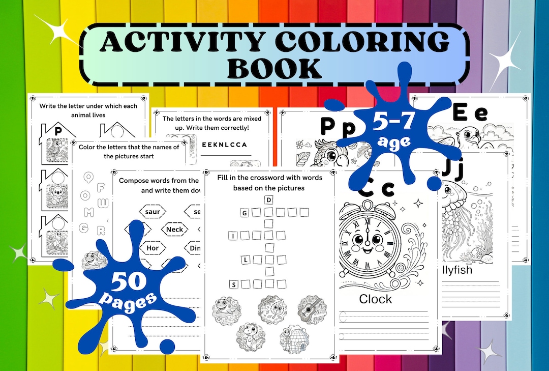 Kids Activity Book - Abc Coloring Pages and Preschool Worksheets ...