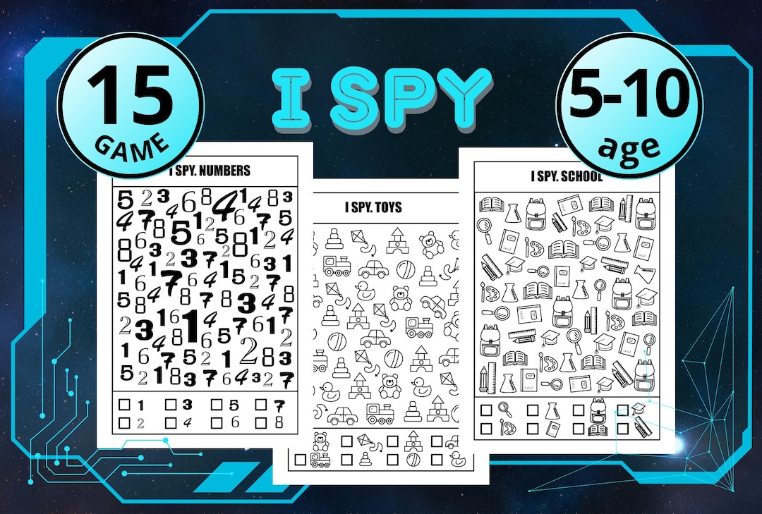 I Spy. Search and Find. Puzzles for Kids. 15 Games With a Different ...