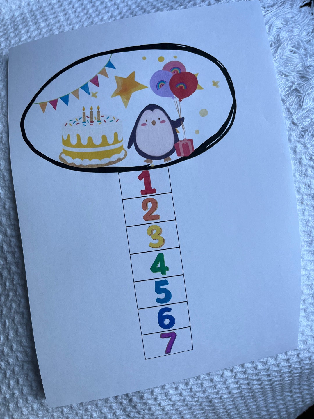 BIRTHDAY Countdown Timeline Kids Celebration Holiday Montessori - Etsy