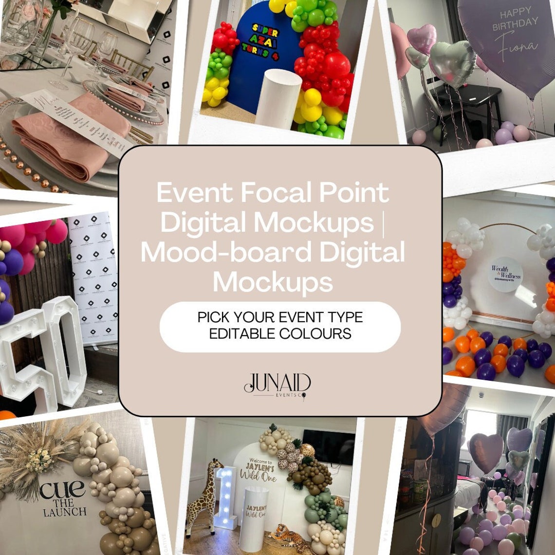 Event Focal Point Digital Mockup Designs | Private Dining Digital ...