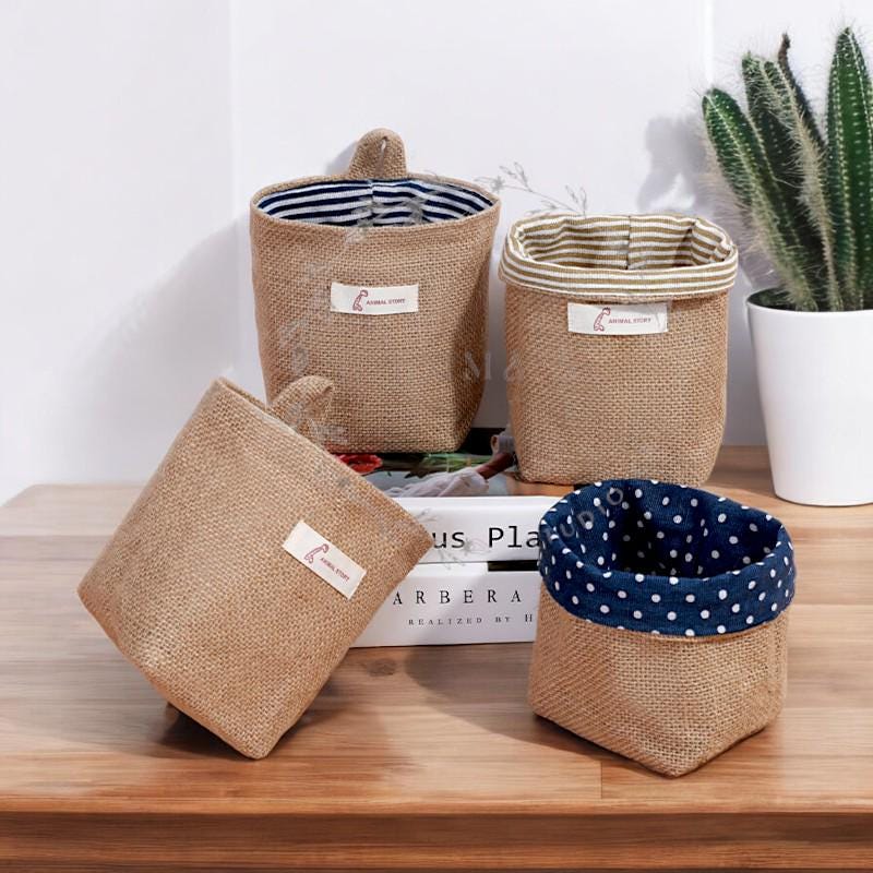 Linen Storage Basket - Etsy