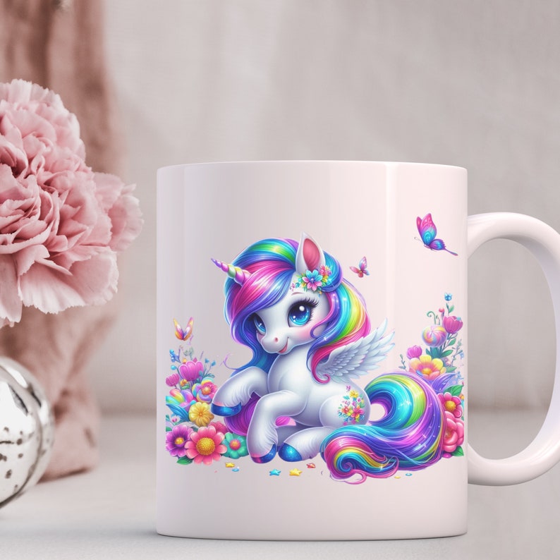 Rainbow Unicorn Clipart Bundle, Watercolor Baby Unicorns (30 PNG) - Etsy