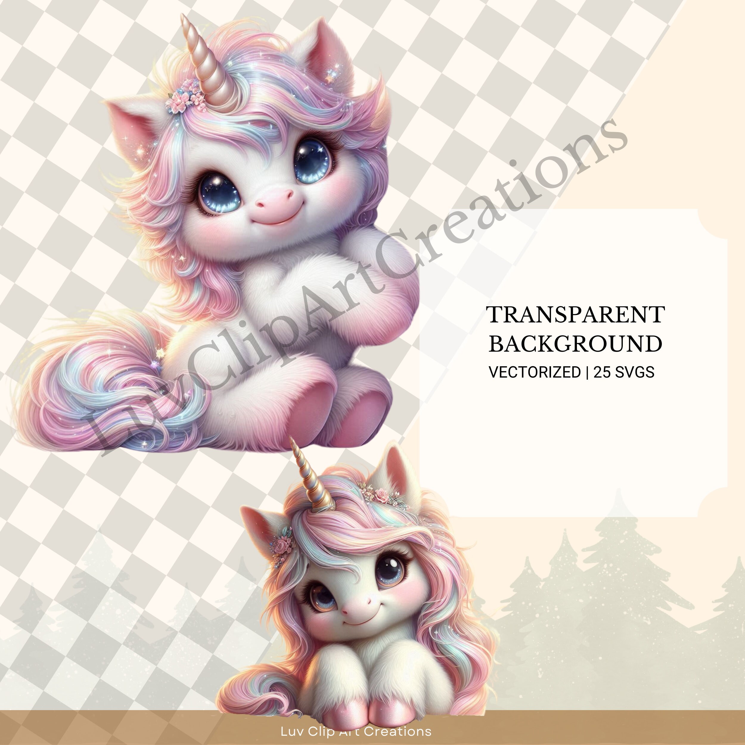30 Baby Unicorn Svg Bundle, Unicorn Clipart, Cute Unicorn Svg, Kawaii ...