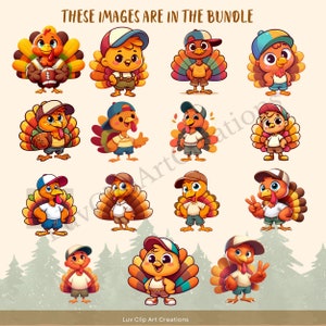 15 PNG & SVG Boy Turkey Bundle, Thanksgiving Boy Turkey Png, Turkey Svg ...