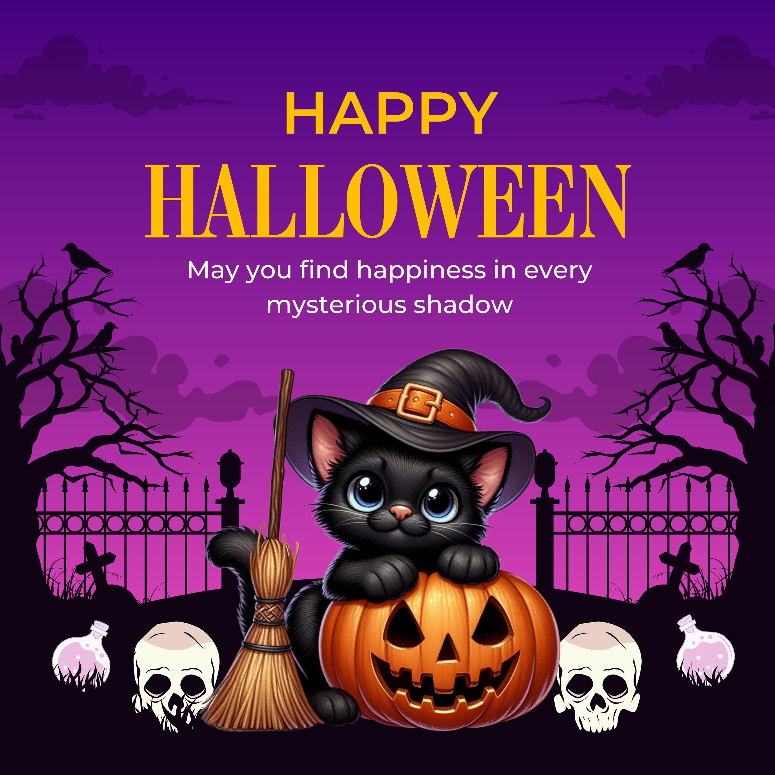 1 Black Cat Halloween Bundle SVG & PNG, Peeking Black Cat, Halloween ...