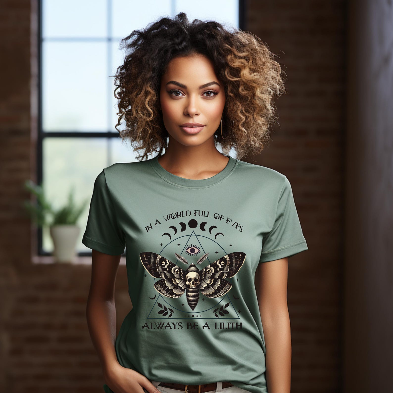Mystical "always Be a Lilith" Witchy Women's Power Moon Phases Soft ...
