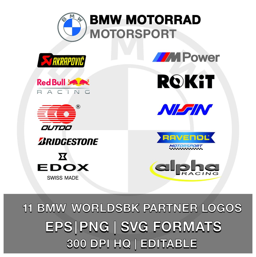 11 Motorsport Racing Logo Bundle | PNG SVG | Motorcycle Superbike ...