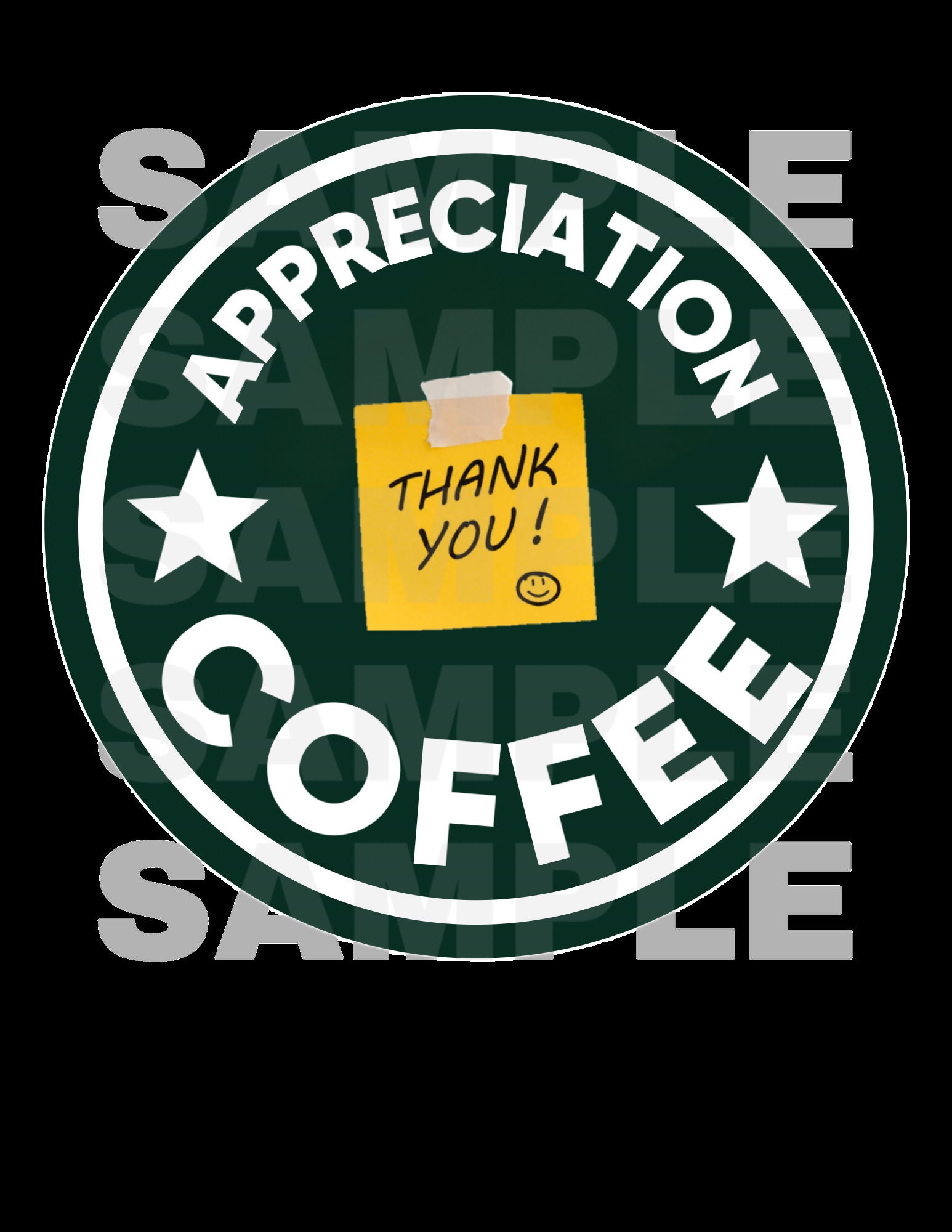 Appreciation Coffee Sticker Thank You - Etsy
