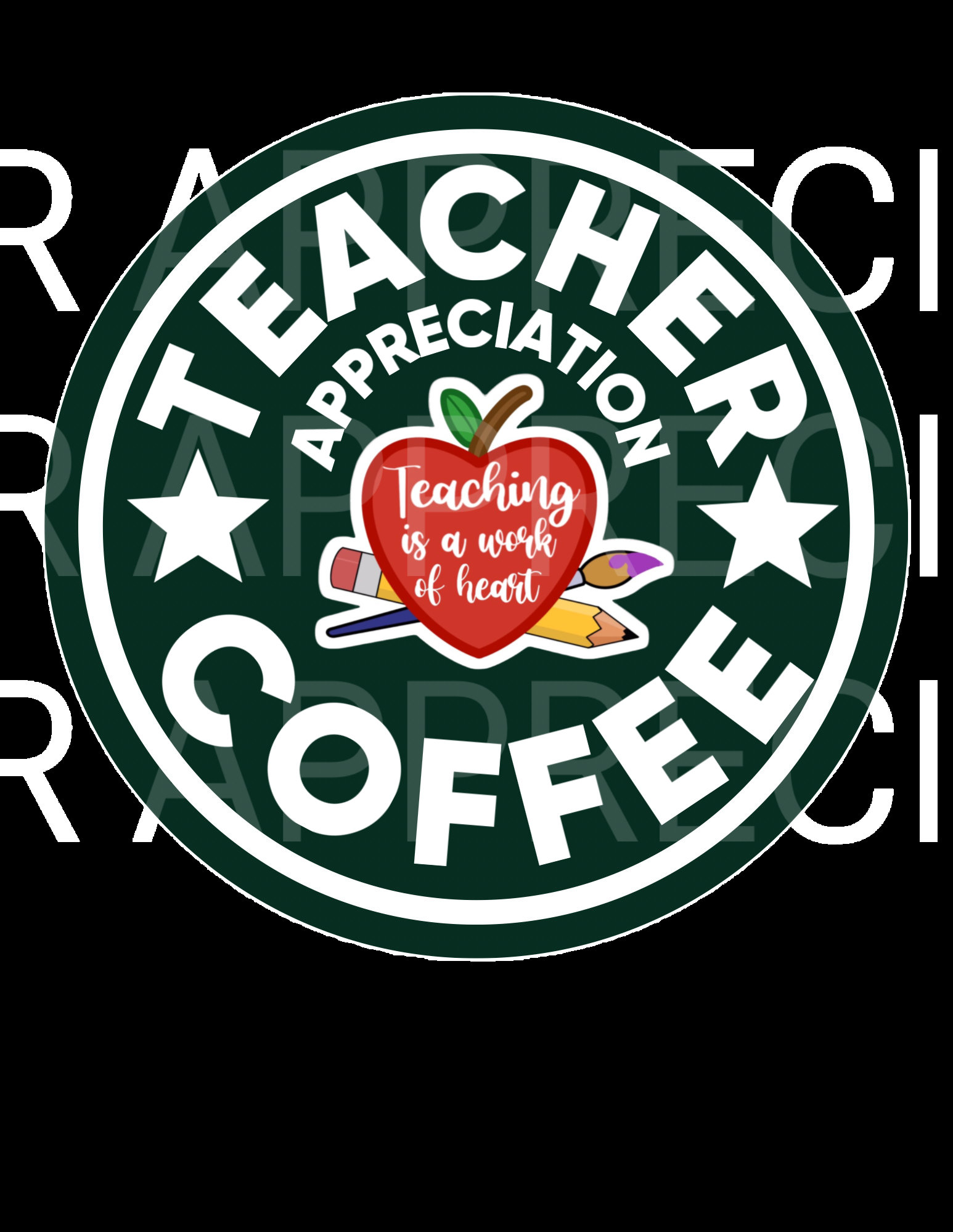 Teacher Appreciation Coffee Logo - Etsy