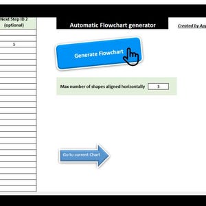 Automatic Flowchart Generator in Excel (windows PC) - Etsy