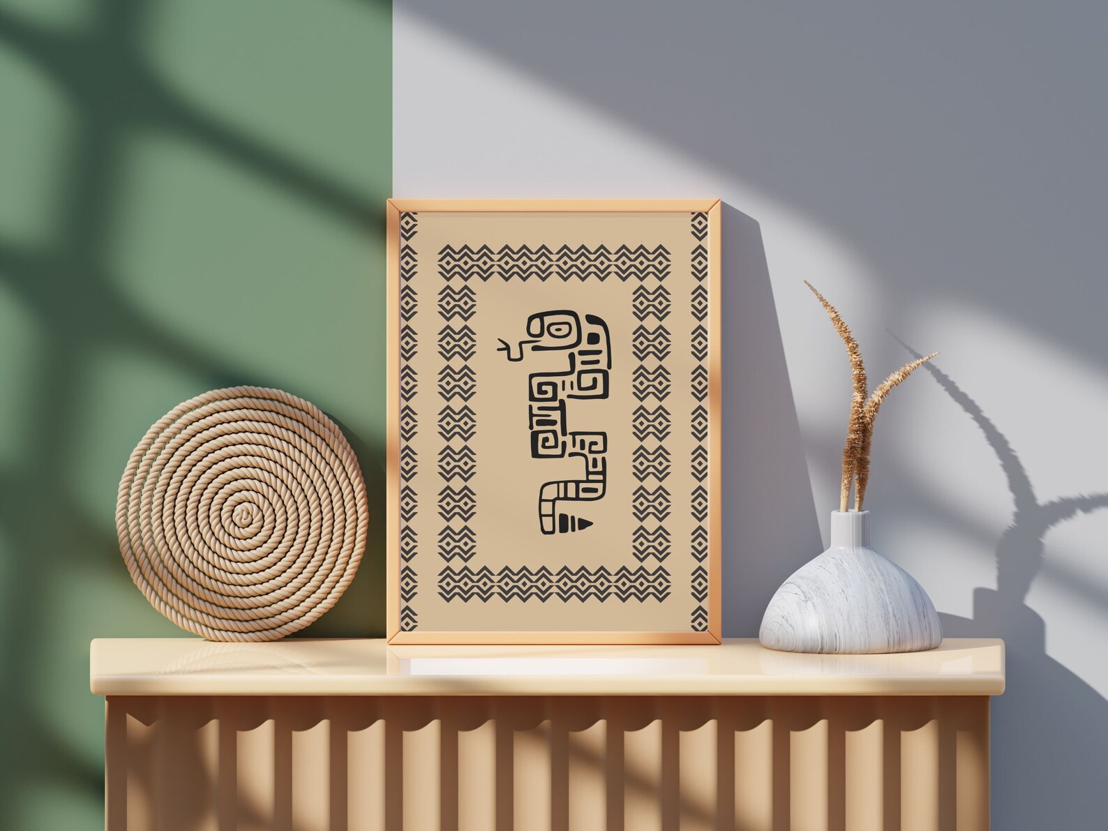 Aztec Wall Art, Tribal Snake Art, 6 Printable Art, Digital Print Bundle ...