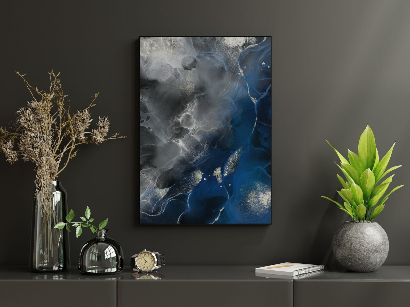 Geode Wall Art Prints, Crystal Art Poster, Resin Abstract Gemstone Art ...