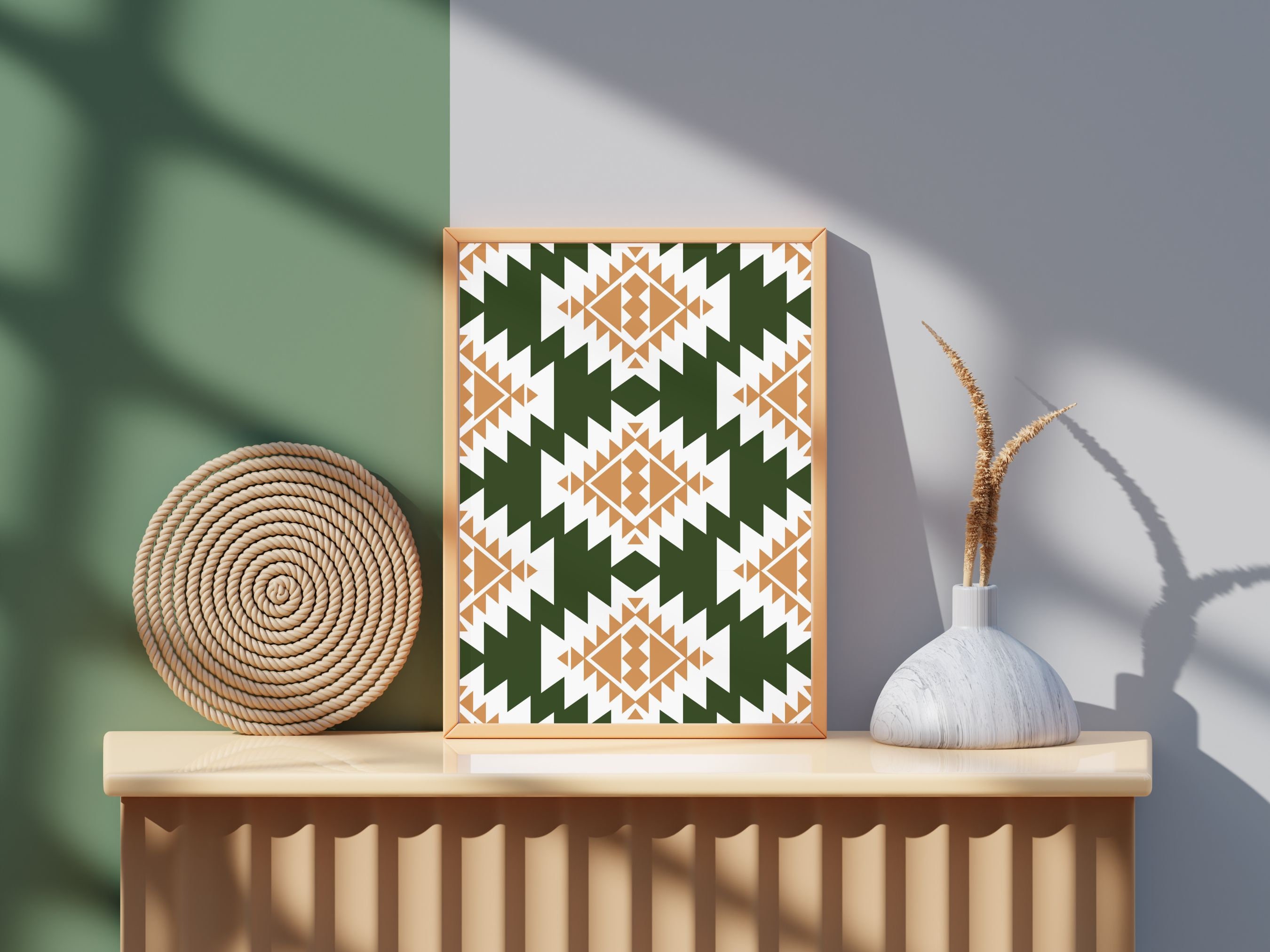 Aztec Wall Art, Tribal Snake Art, 6 Printable Art, Digital Print Bundle ...
