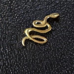 Snake Brooch - PVD Gold Plated Unique Snake Lapel Pin/ Minimalist ...