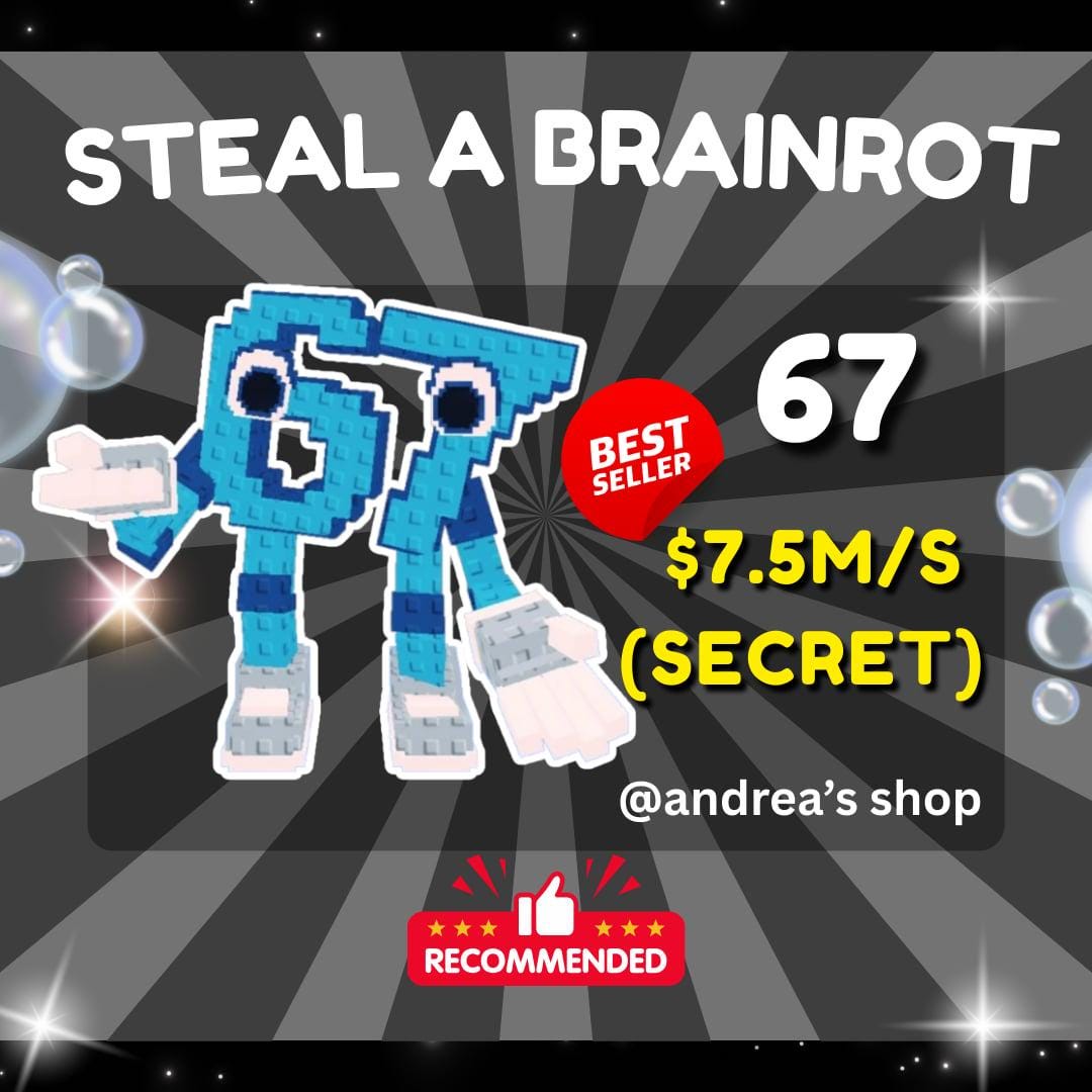 67 7.5m/s (SECRET) - Steal a Brainrot (read Description) - Etsy
