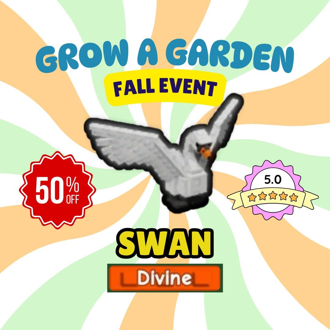 Swan - Grow a Garden - Fall Egg Event Divine Pet 1 Piece (read ...