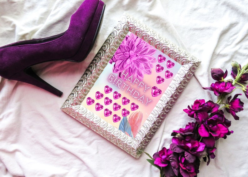 Happy Birthday Card Printable, Instant, Digital Download With Heels ...