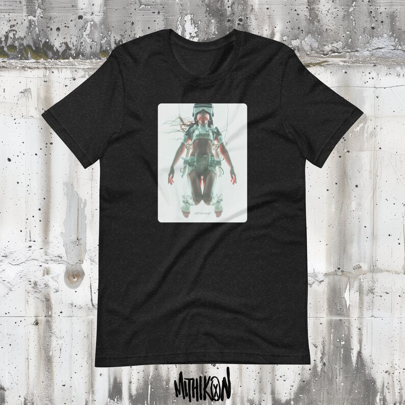 Plugged in Graphic Tee // Cyberpunk Futuristic Tech Wear Aesthetic, Sci ...