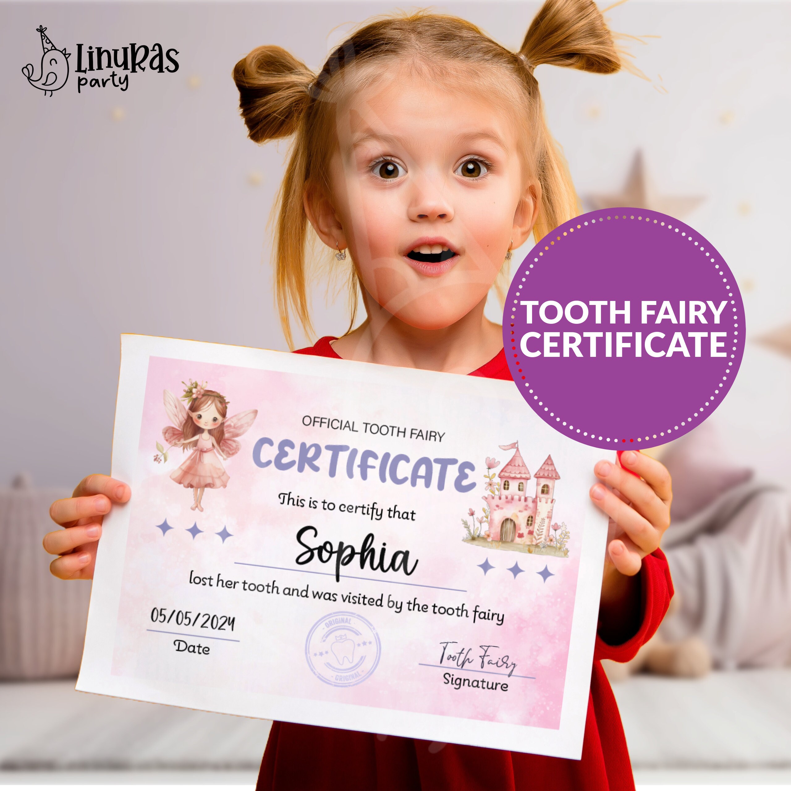 Editable Tooth Fairy Set First Tooth Printable Templates Tooth Fairy ...