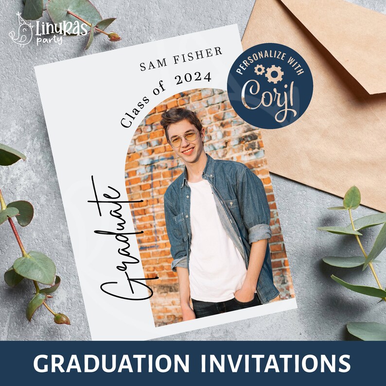 Graduation Card Class of 2024 Graduation Invites Digital Card ...