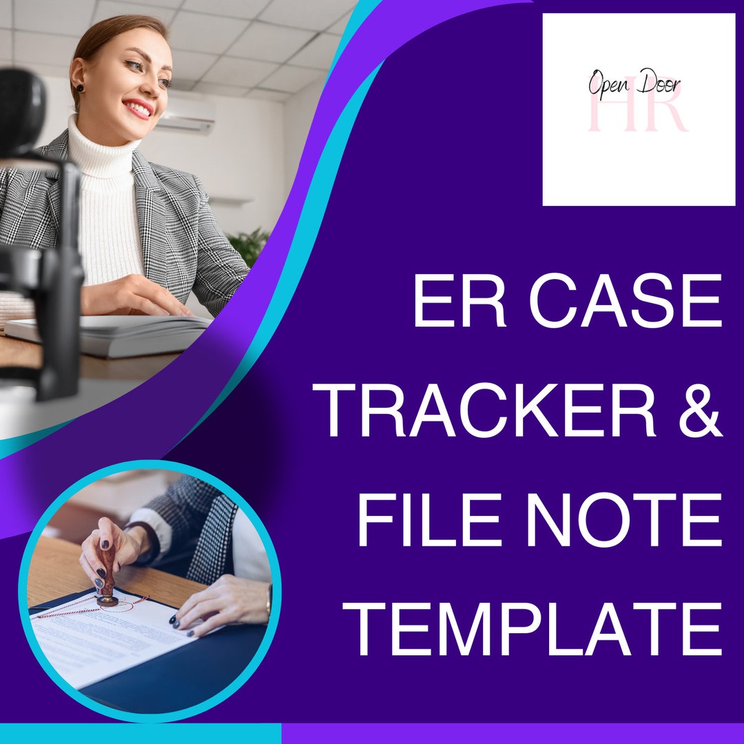 ER Case Tracker & File Note Template - Etsy