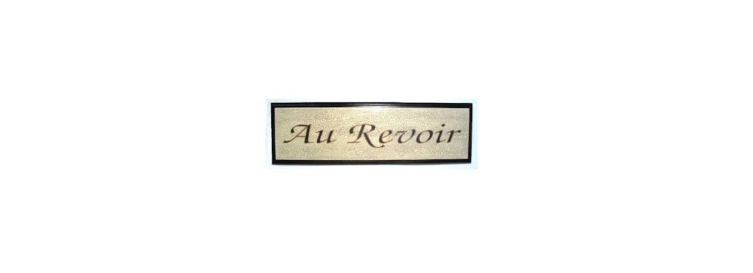 French Au Revoir Sign - Etsy