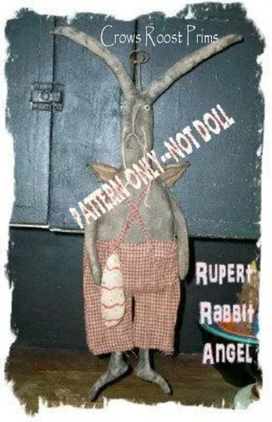 Sale Rabbit Epattern-not Doll, 259 Bunny Primitive Easter Rupert Angel ...