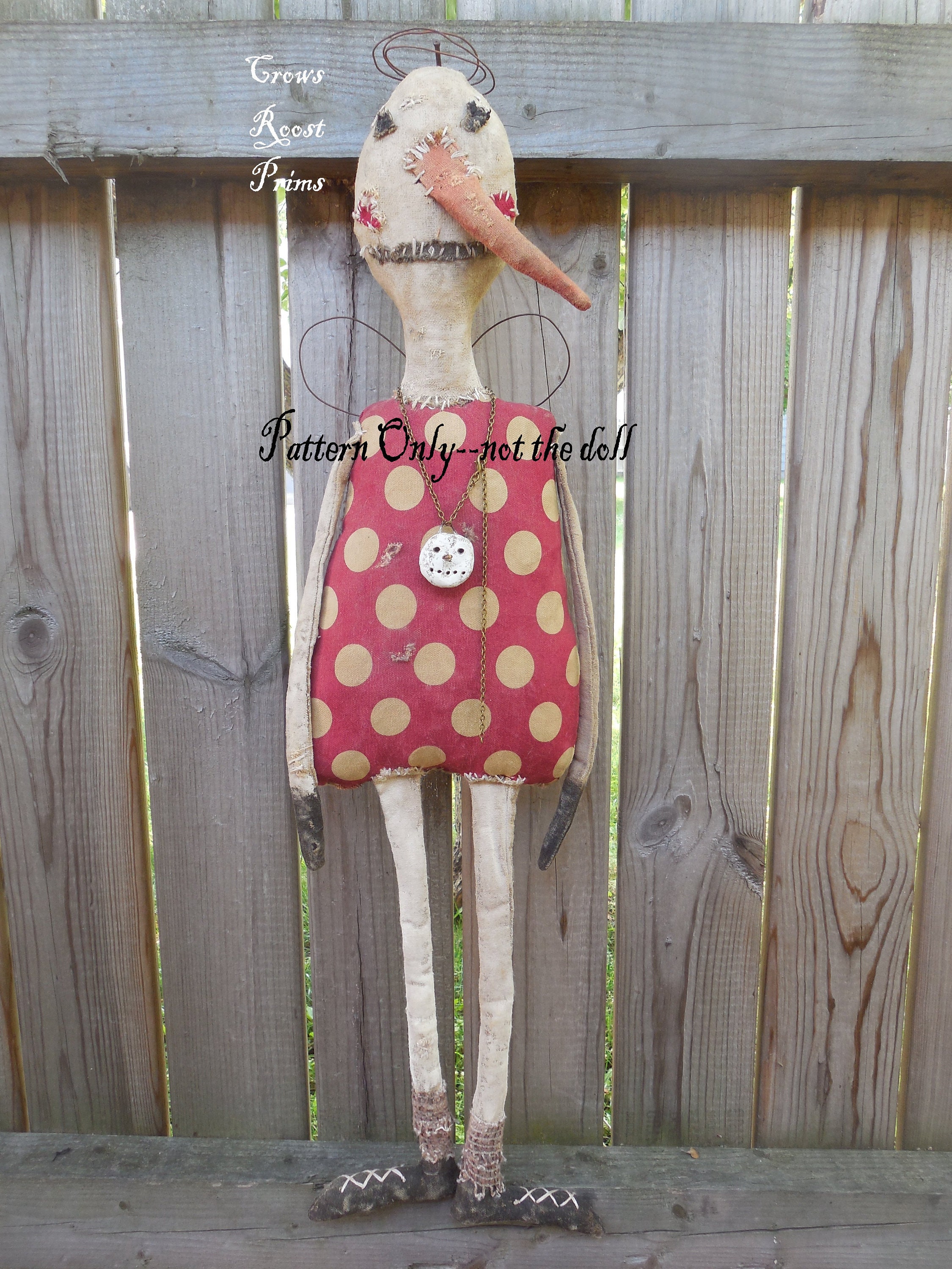 Primitive Angel Doll - Etsy