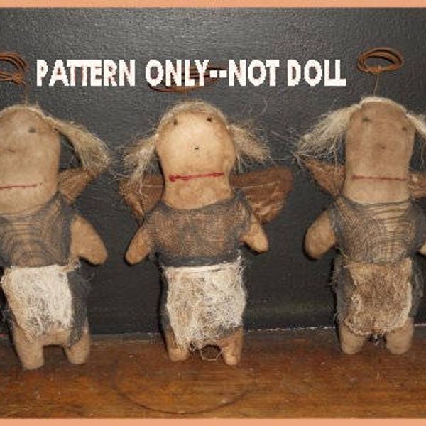 Primitive Angel Doll - Etsy