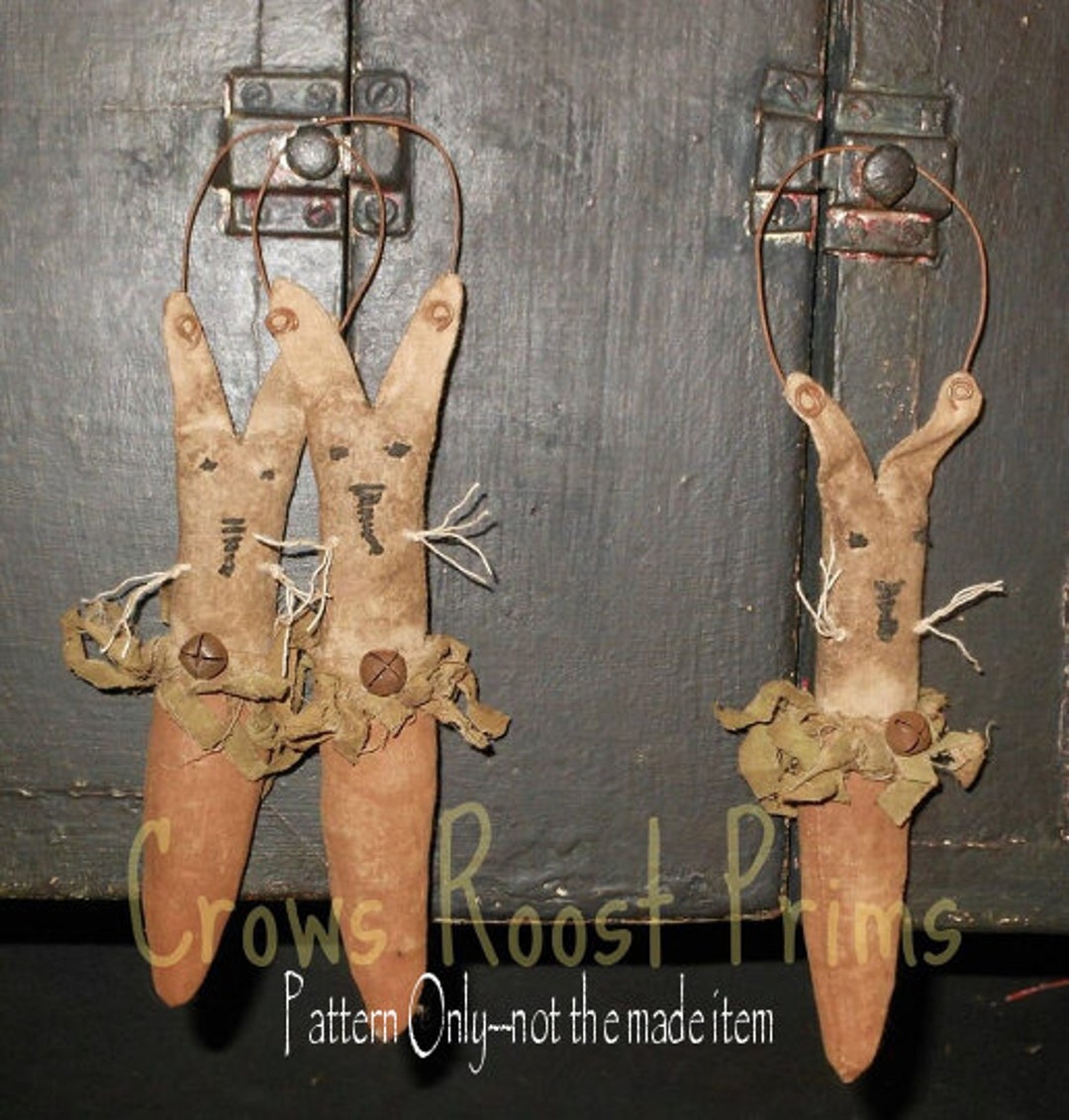 Sale Bunny Peeker Epattern-not Doll Ornament Primitive Easter 212 Crows Roost Prims - Etsy
