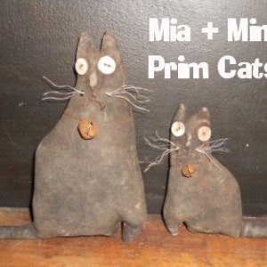 Sale Primitive Epattern-not Doll Mia and Mini Prim Cats Crows Roost ...
