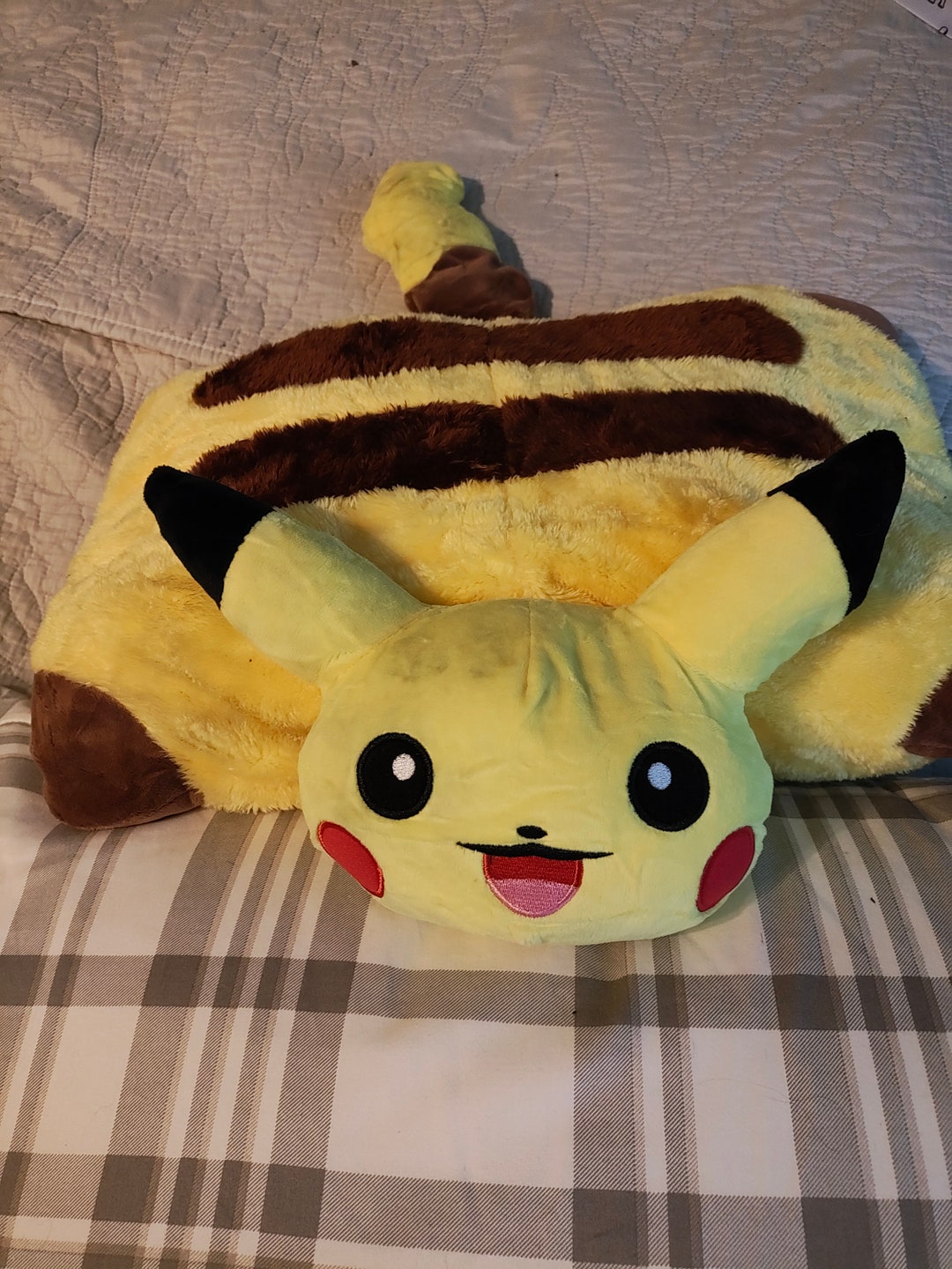 Foldable Pikachu Pillow Plush - Etsy