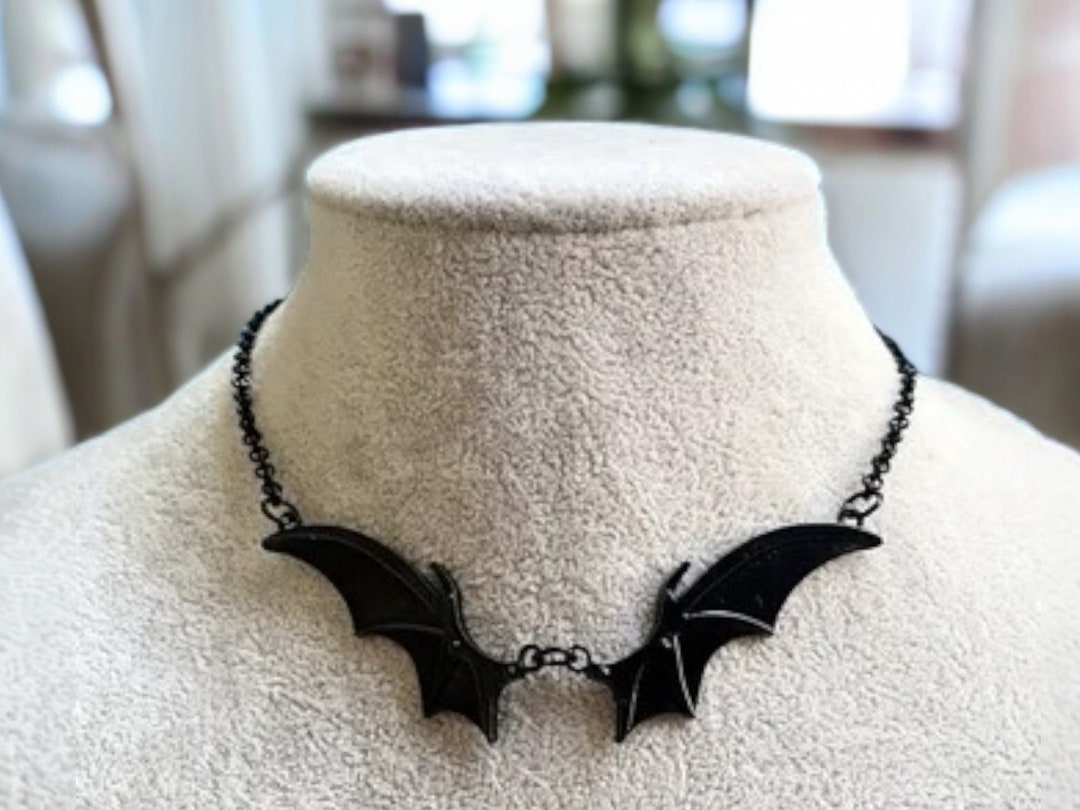 Gothic Bat Choker Neckless Bat Choker Rock Stylish Gothic Gift Emo Punk ...