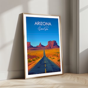 Monument Valley Travel Poster – Vintage Travel Poster for Monument ...