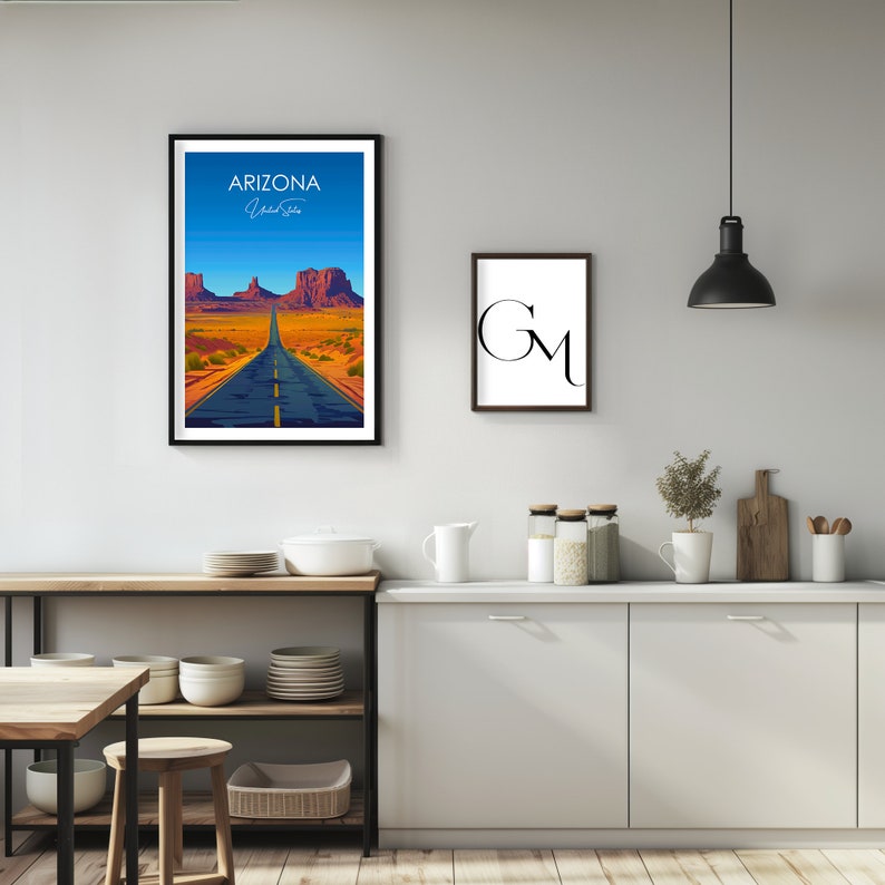 Monument Valley Travel Poster – Vintage Travel Poster for Monument ...