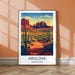 Arizona Landscape Poster – Deserts & Canyons Travel Poster | USA ...