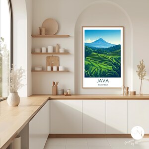Java Poster Indonesia Volcanic Landscape & Natural Wonders | Exotic ...