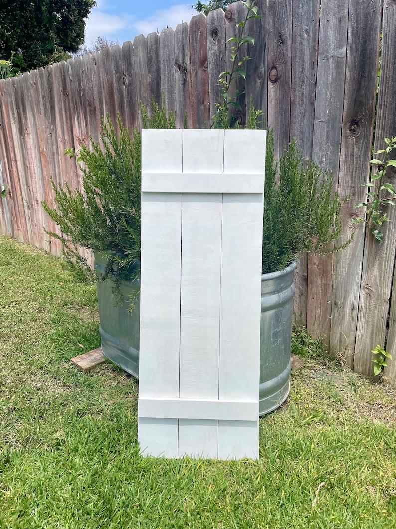 Custom Exterior Wood Shutters - Etsy