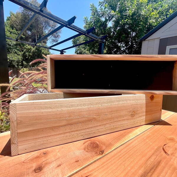 Wood Planter Box - Etsy