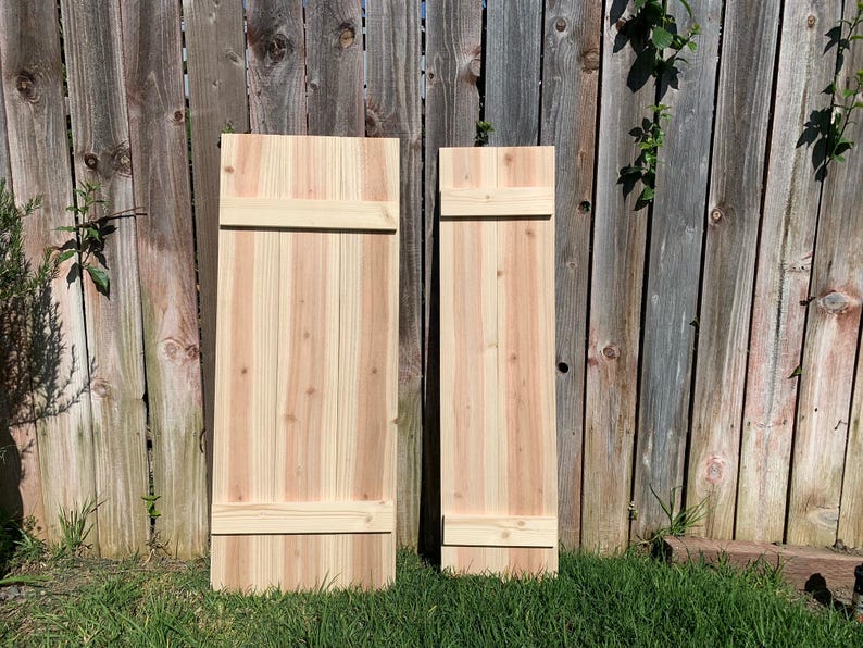 Custom Exterior Wood Shutters - Etsy