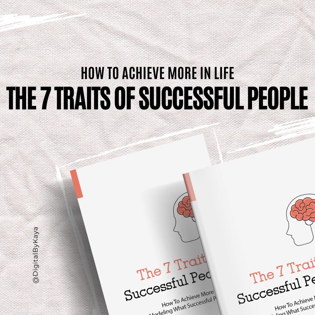 The 7 Traits of Successful People Download PDF Mindset Setting Goals ...