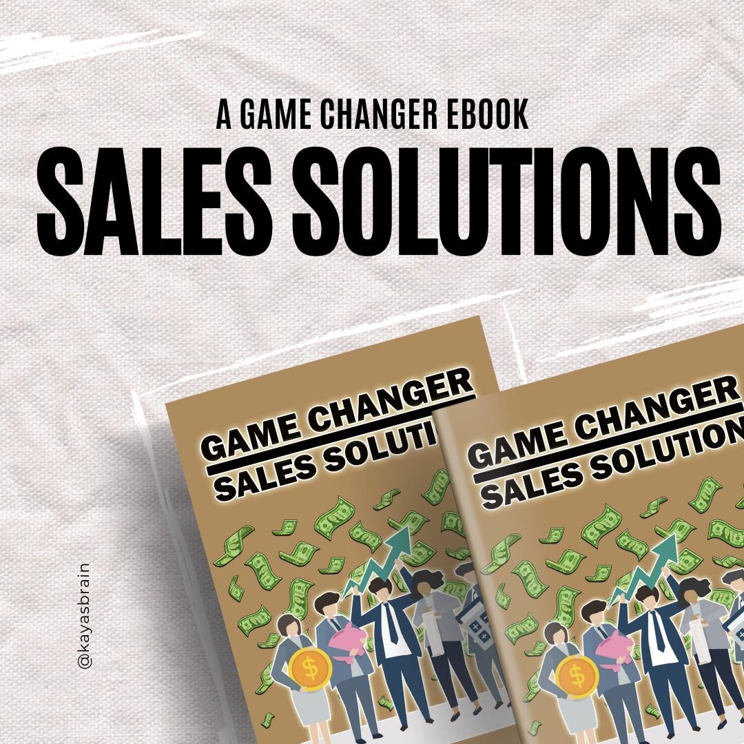 Sales Solutions | Game Changer | Cheating Codes | Sales Mastering ...